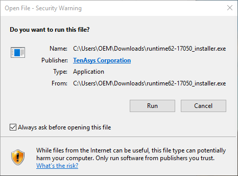 Install RMP for Windows